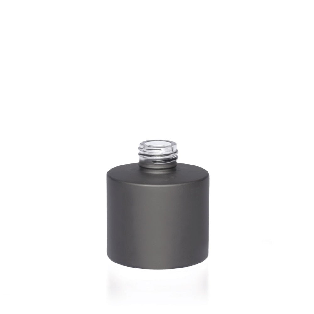 100ml Matt Black Glass Round Karen Diffuser Bottle