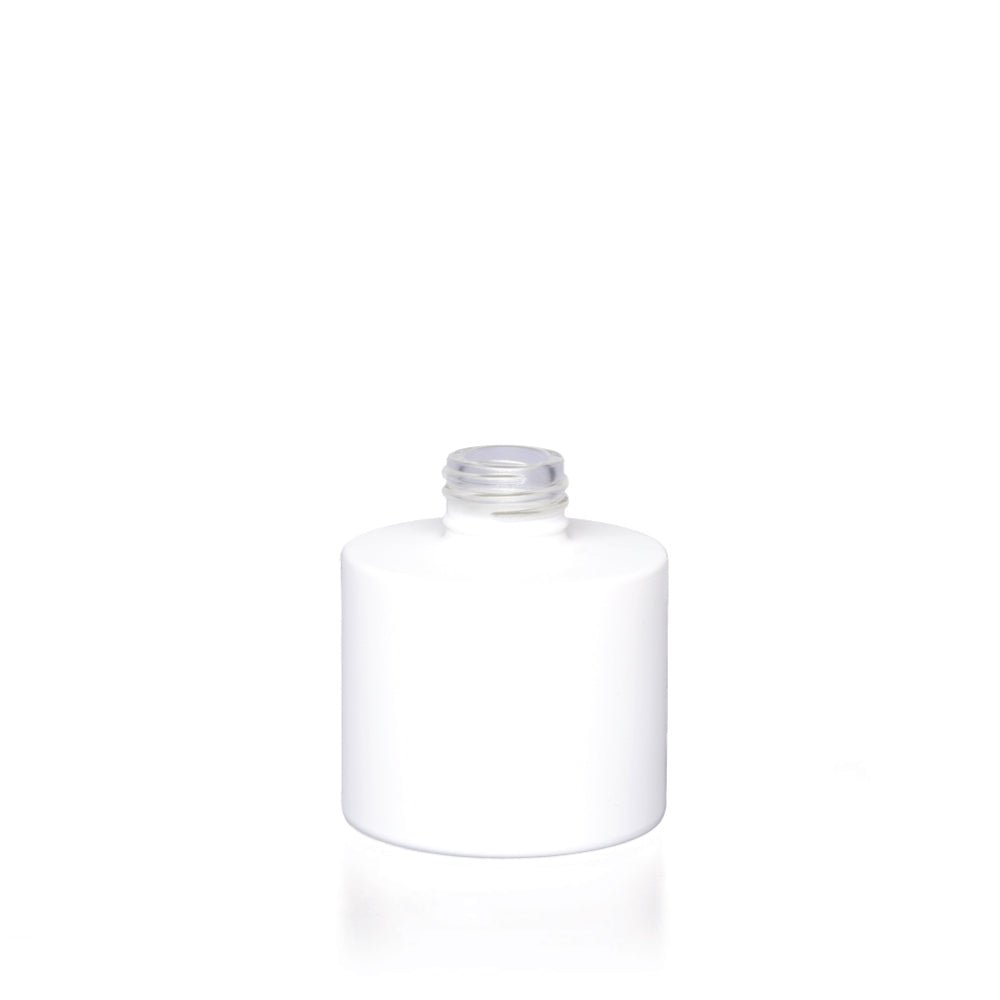 Diffuser Glass - 100ml Matt White Round Diffuser Bottle – ColouredBottles